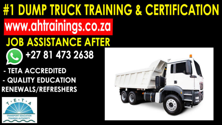 1 [certificate Adt Dump Truck Course] College Training