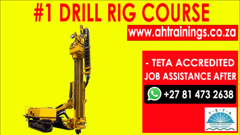 #1 [CERTIFICATE: DRILL RIG Course] COLLEGE Training