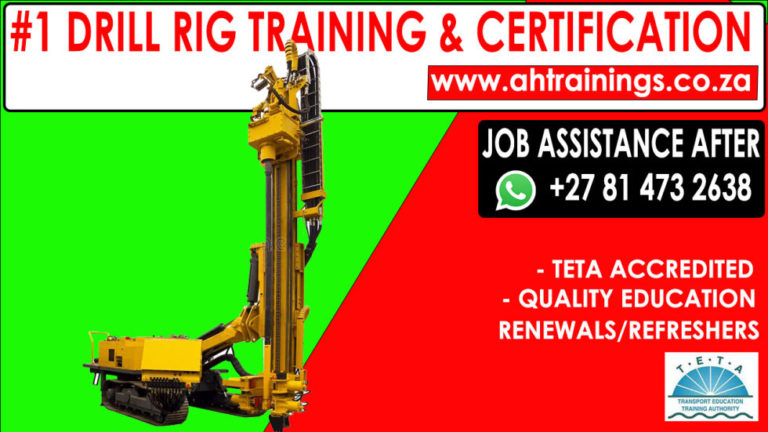 #1 [CERTIFICATE: DRILL RIG Course] COLLEGE Training