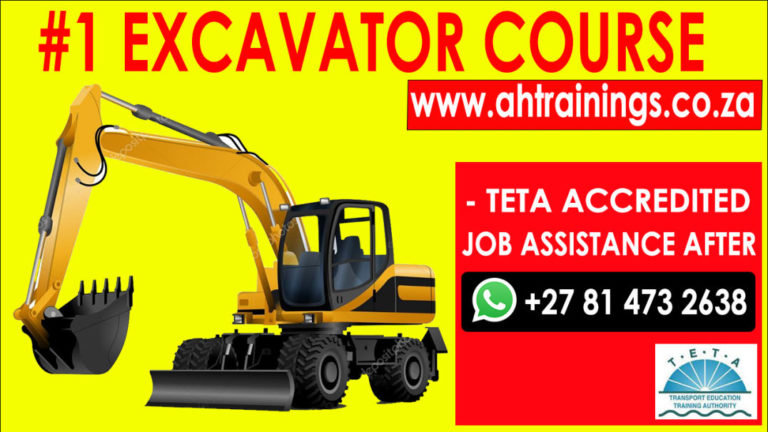 #1 [CERTIFICATE: EXCAVATOR Course] COLLEGE Training