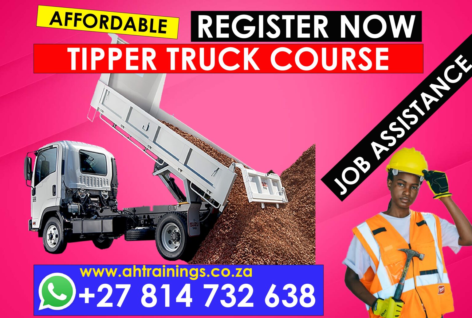 #1 [CERTIFICATE: TIPPER TRUCK Course] Apply NOW!
